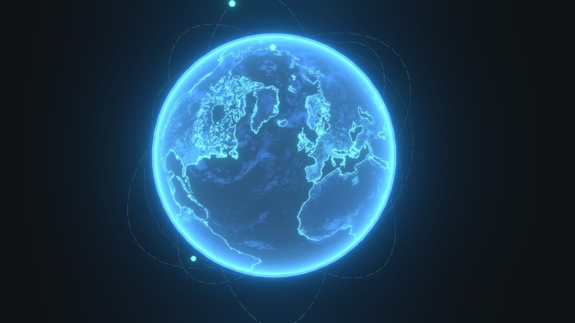 3D model Animated Hologram Planet Earth Sci-Fi 3D Model 8k Textures VR ...