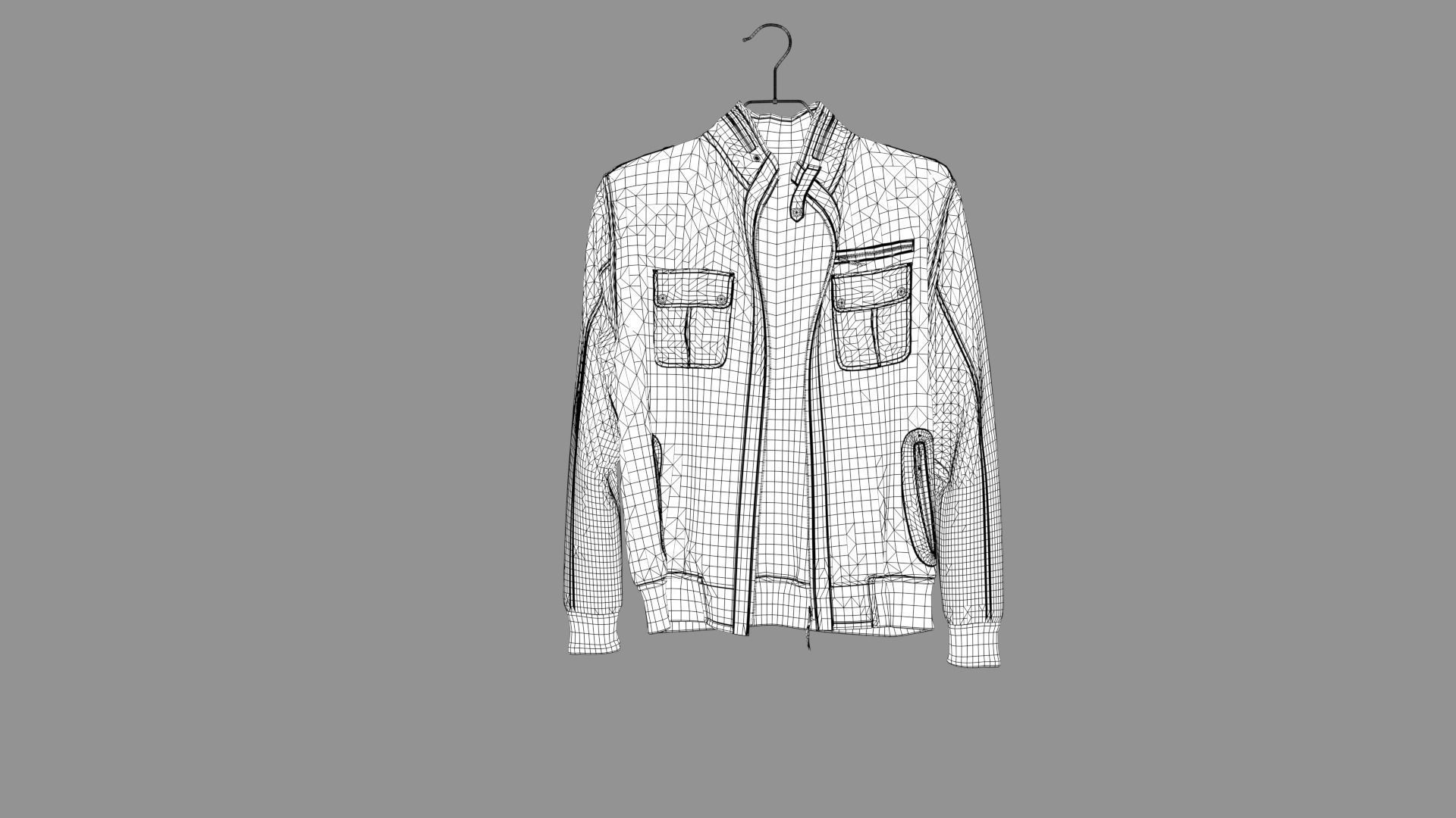 3D model Fashion Jacket Red VR / AR / low-poly | CGTrader