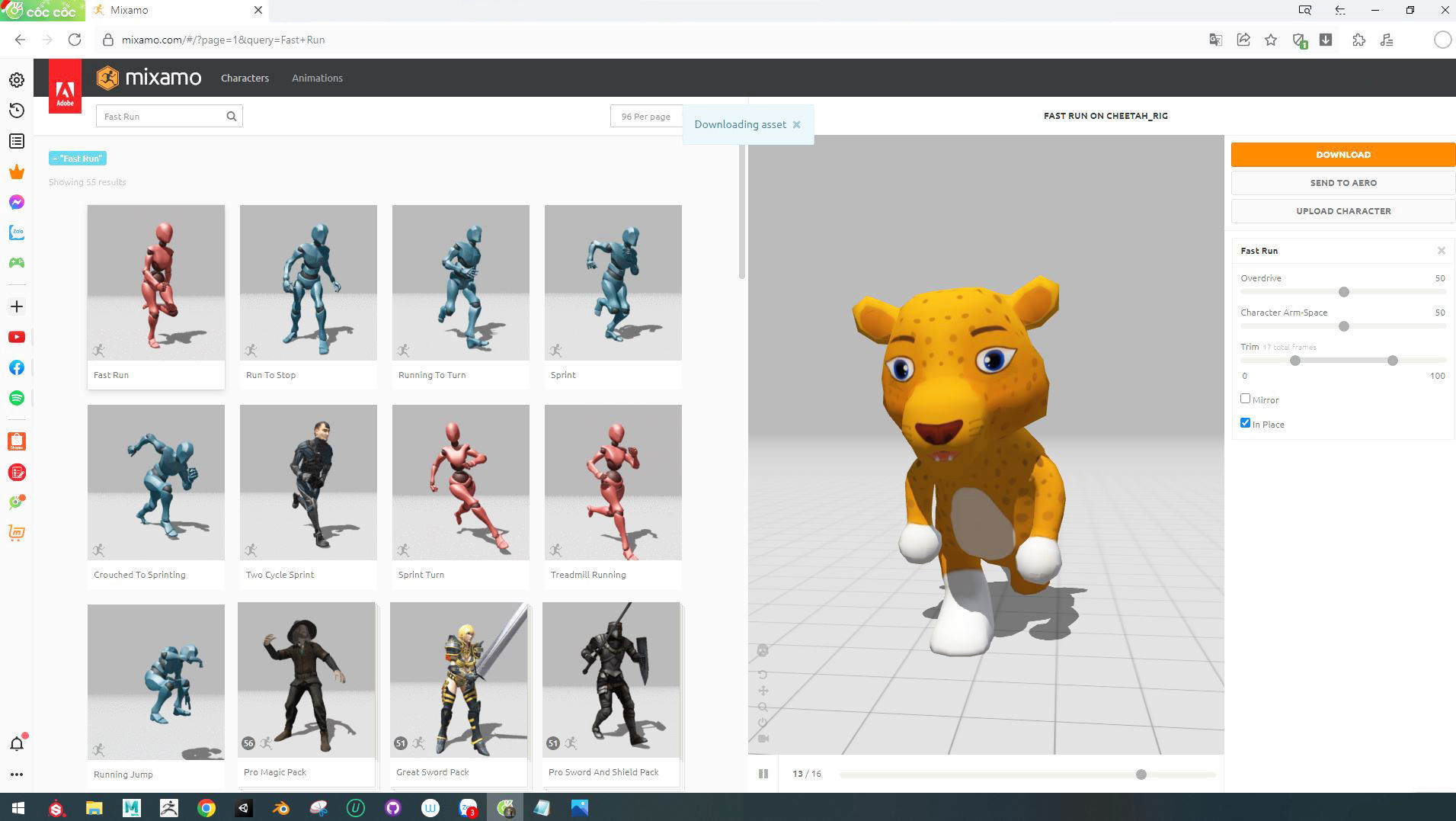 3D model Character003 Animated Cheetah 3D model VR / AR / low-poly ...