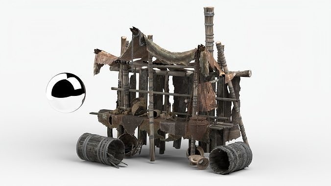 3D model Abandoned Medieval Blacksmith Shop VR / AR / low-poly | CGTrader