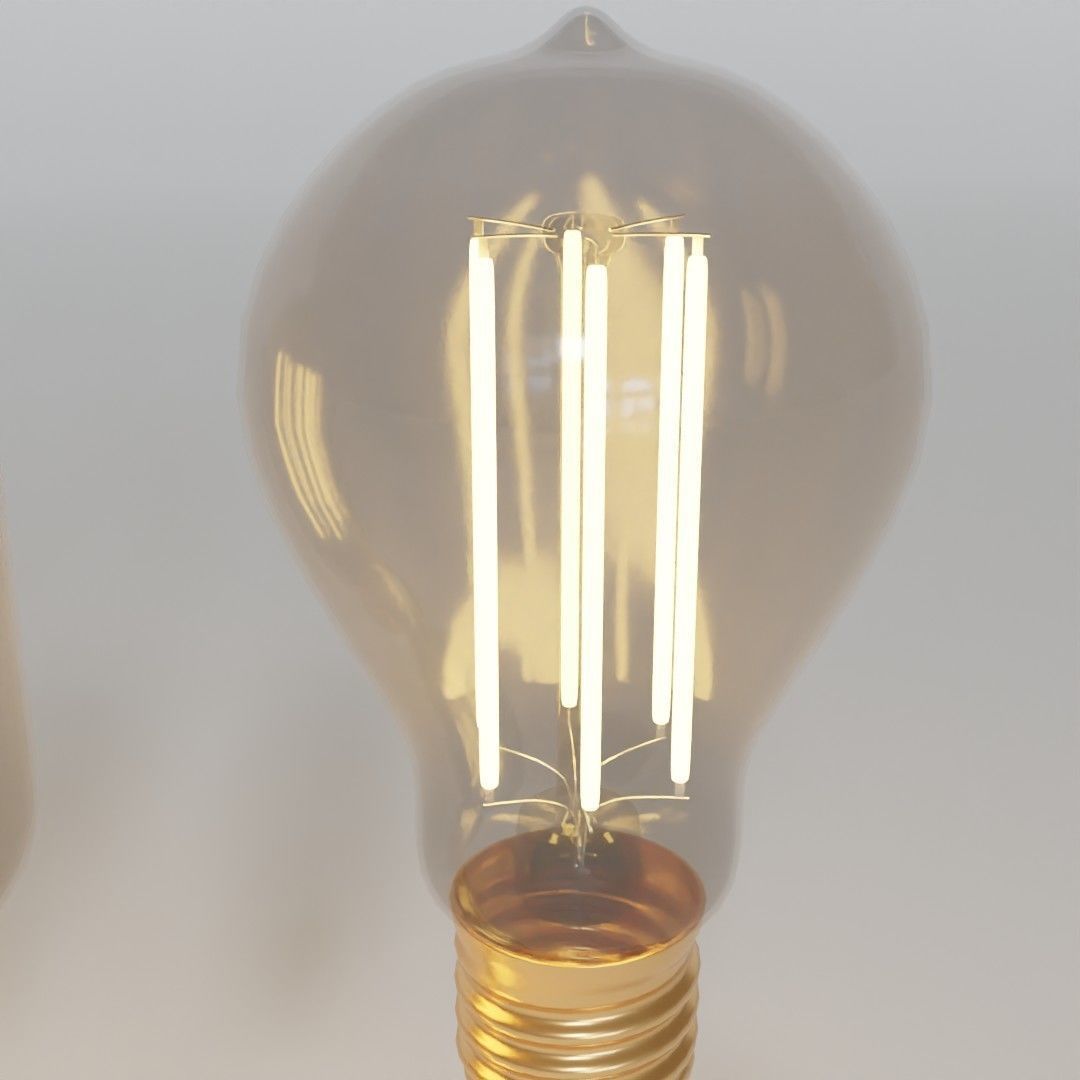 industrial light led bulb collection 3D model | CGTrader