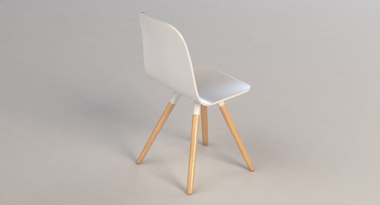 Solid Wood Cancio Nuba Wooden Chair 3D model | CGTrader