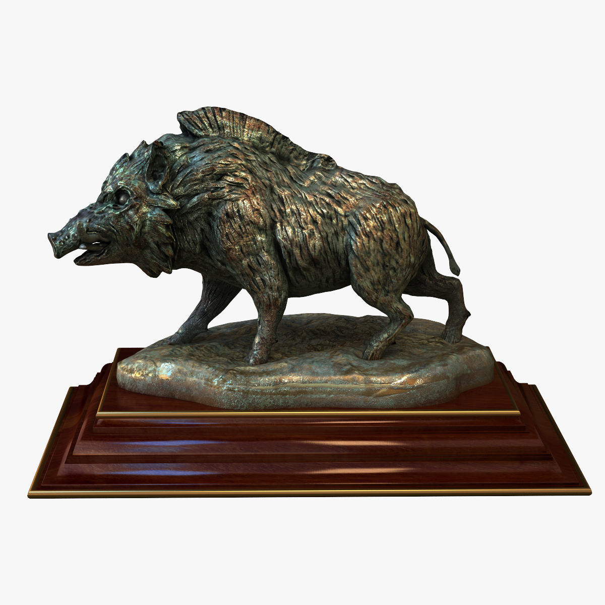Boar Statue 3D model | CGTrader