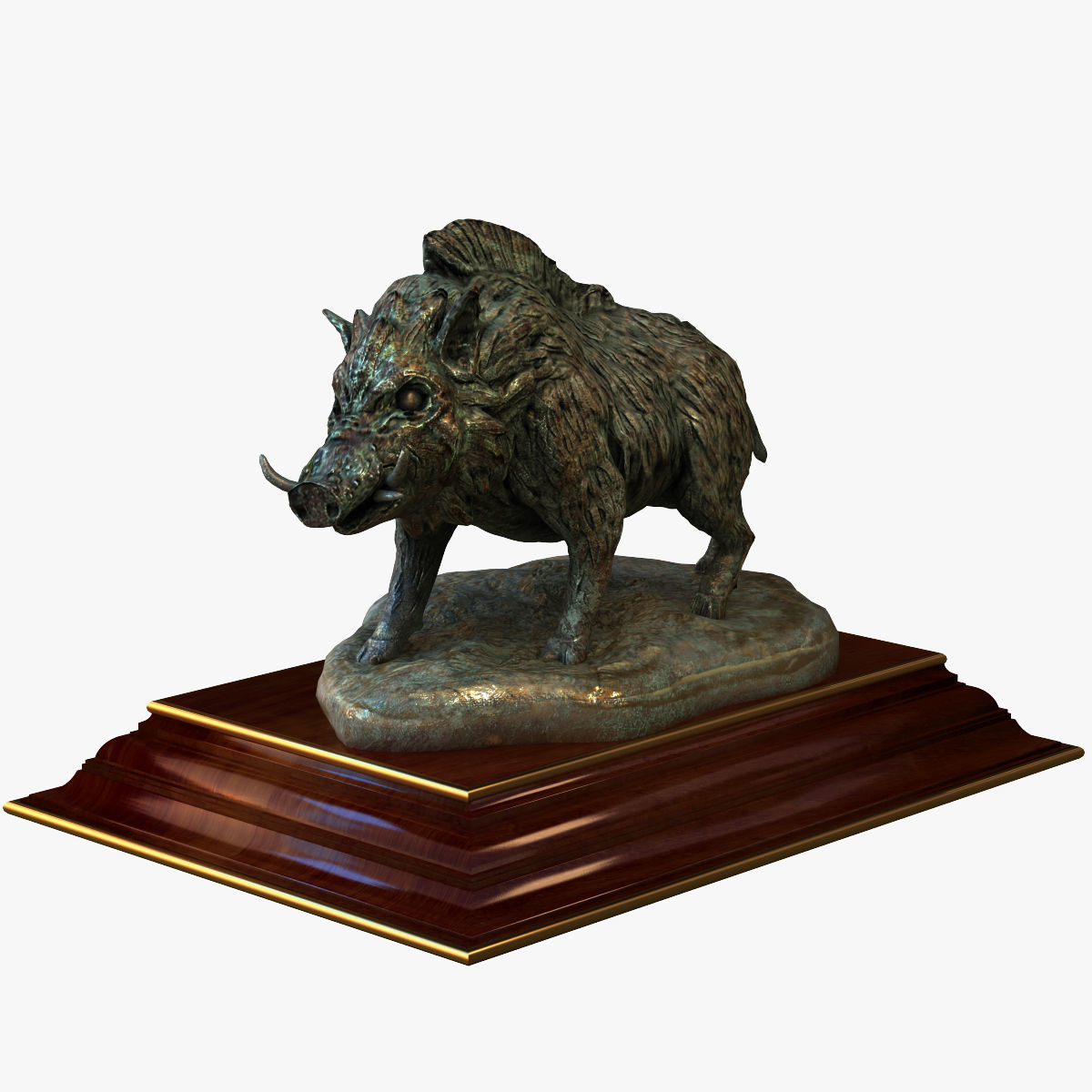 Boar Statue 3D model | CGTrader