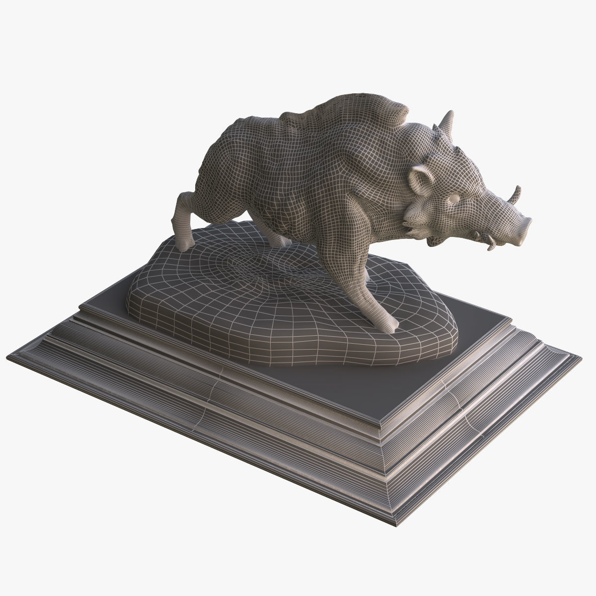 Boar Statue 3D model | CGTrader