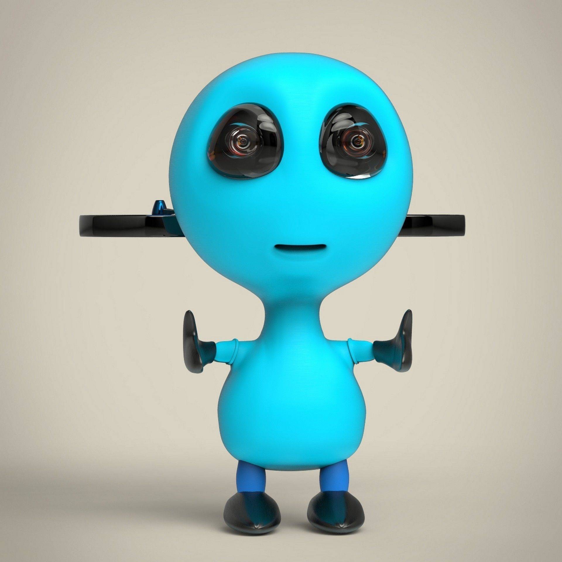 3D model Alien robot VR / AR / low-poly | CGTrader