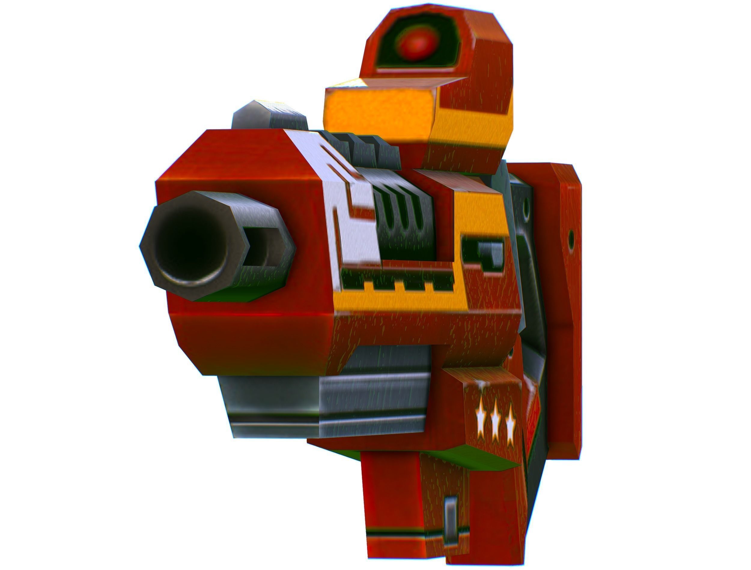 3D model LowPoly Sci-Fi Cartoon Assault Rifle Future VR / AR / low-poly ...