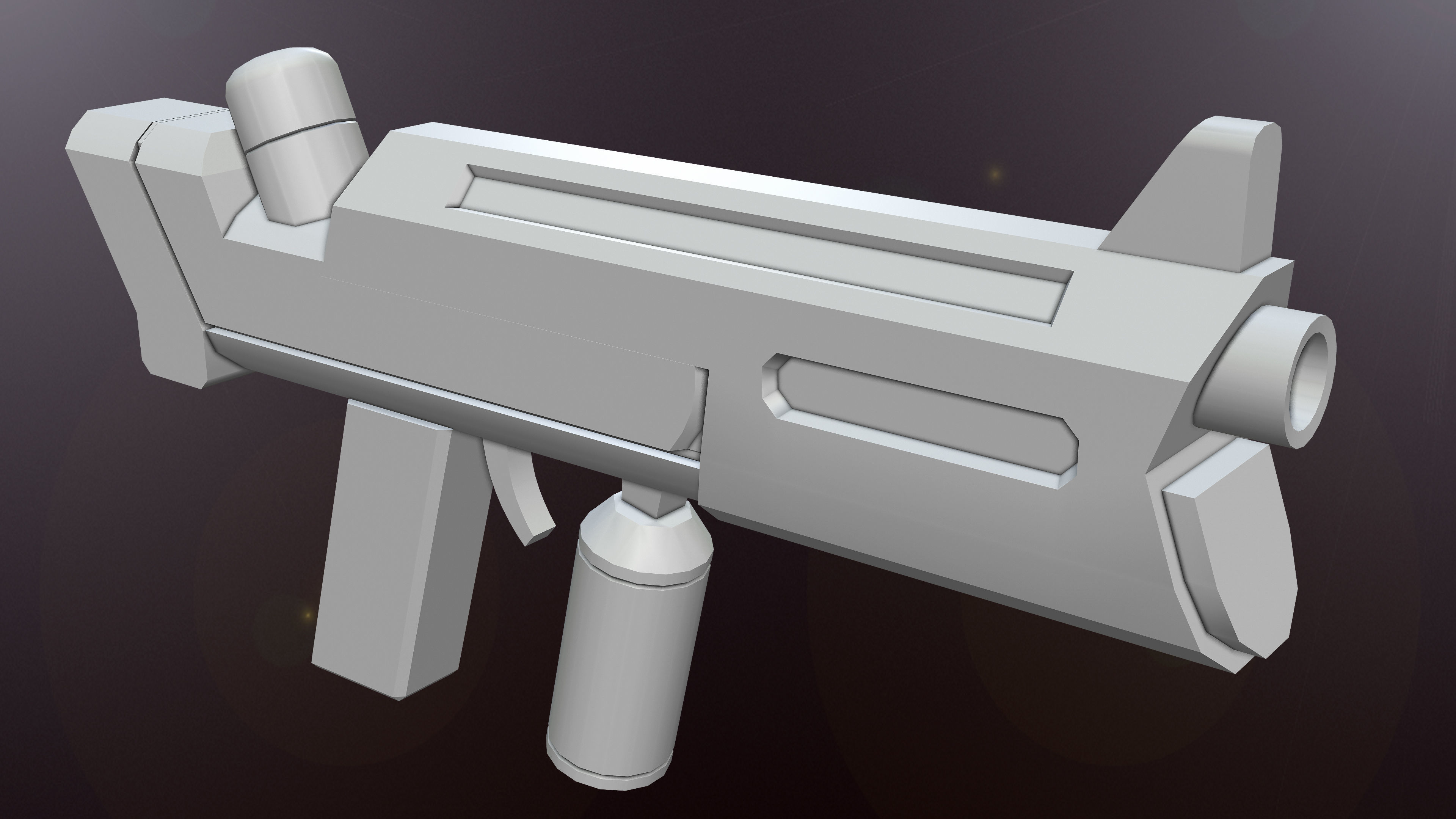 Sci-fi Gun Base meshes with uv 3D model | CGTrader
