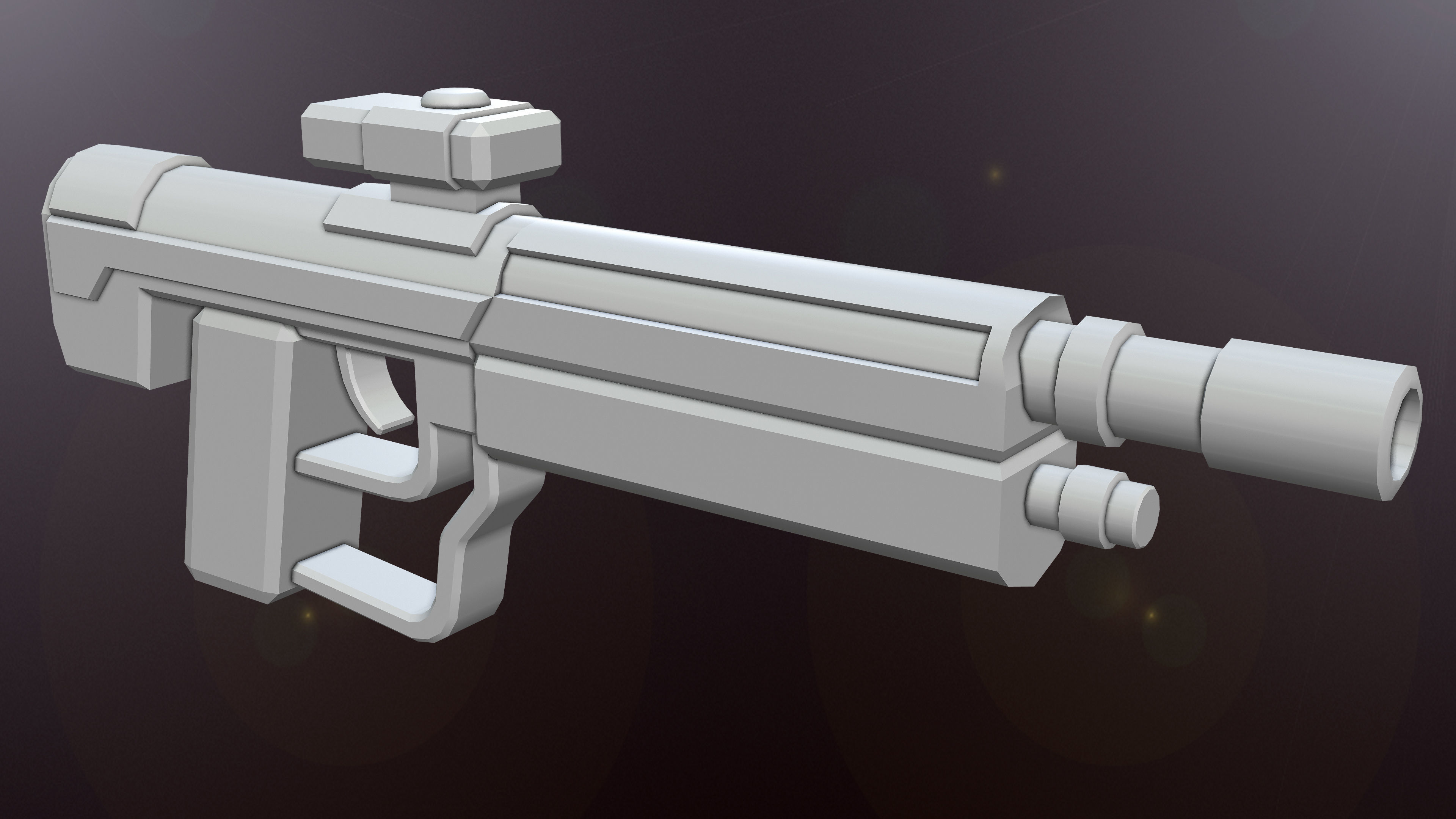 Sci-fi Gun Base meshes with uv 3D model | CGTrader