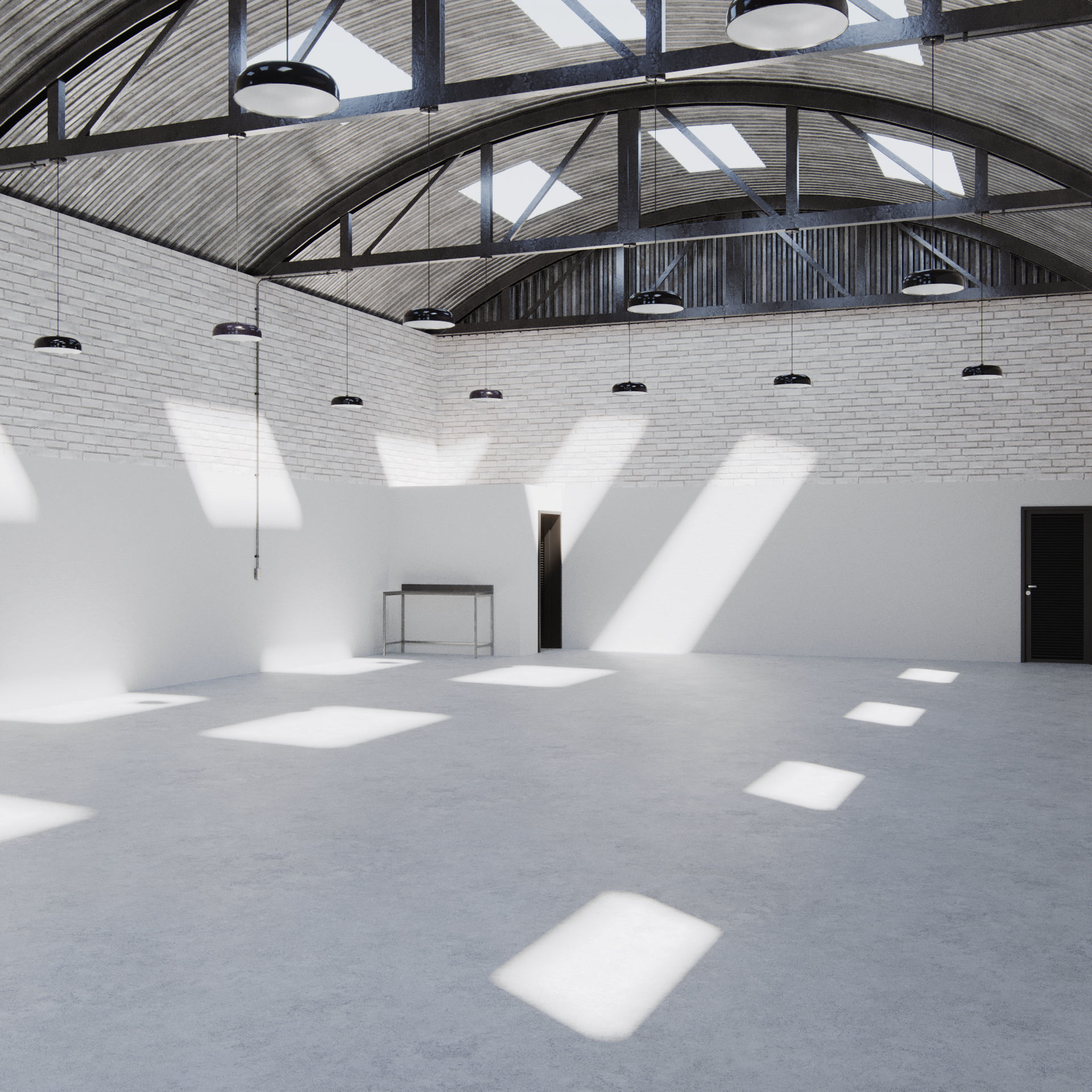 Empty Small Warehouse 3D model | CGTrader