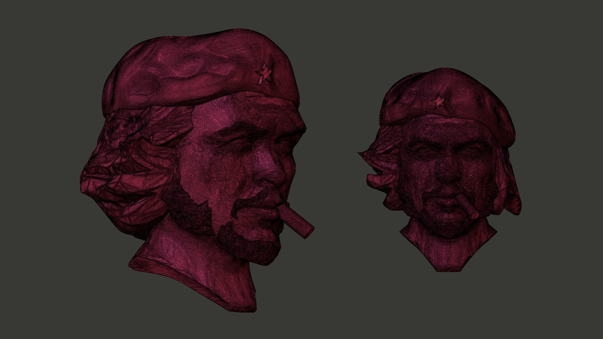 Che Guevara 3D model 3D printable | CGTrader