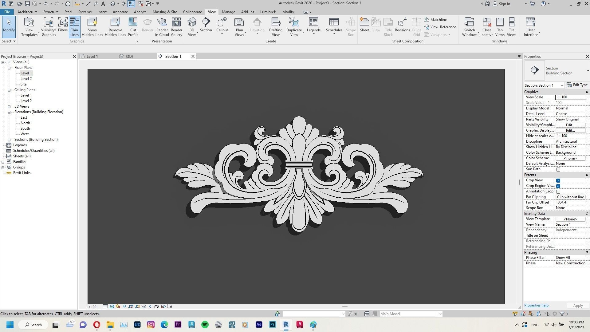 Classic Ornaments Revit Family 3D model | CGTrader