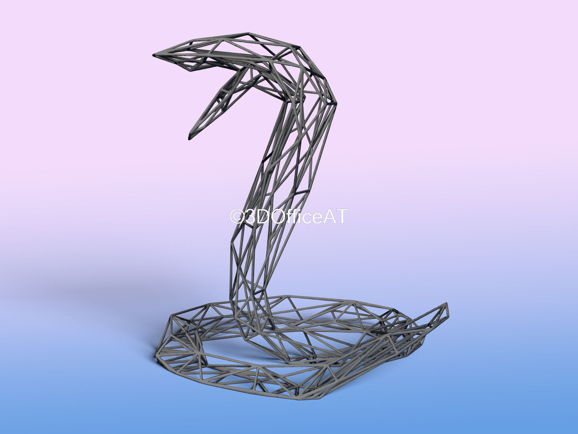 COBRA - WIRE ART - SNAKE 3D model 3D printable | CGTrader