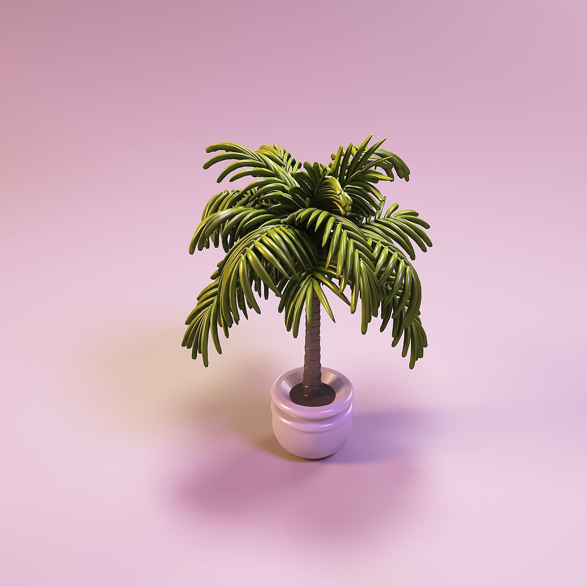 Miniature dollhouse furniture plant palm tree 3D model 3D printable ...