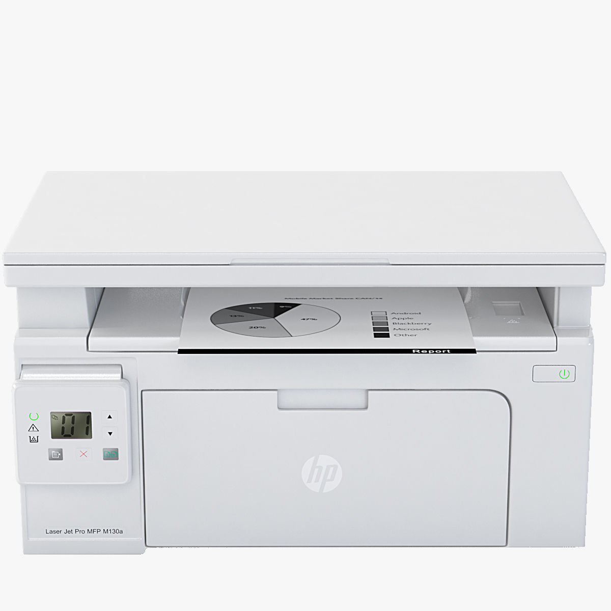 Hp Laserjet Pro M130nw Laser Printer 3D model | CGTrader