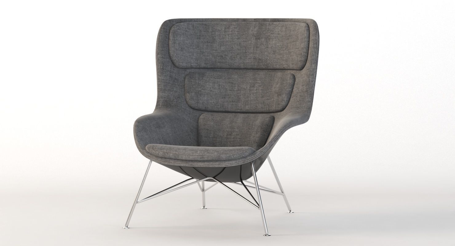 Herman Miller Striad High Back Lounge Chair 3D model | CGTrader