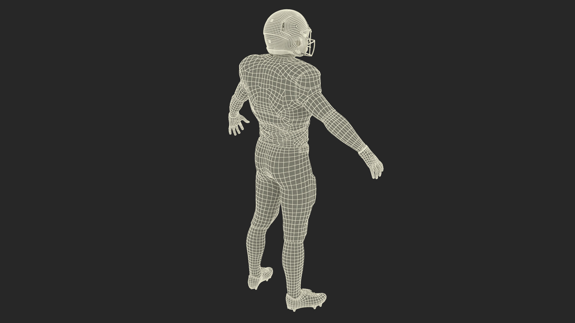 Buffalo Bills American Football Player Rigged Fur 3D model rigged ...