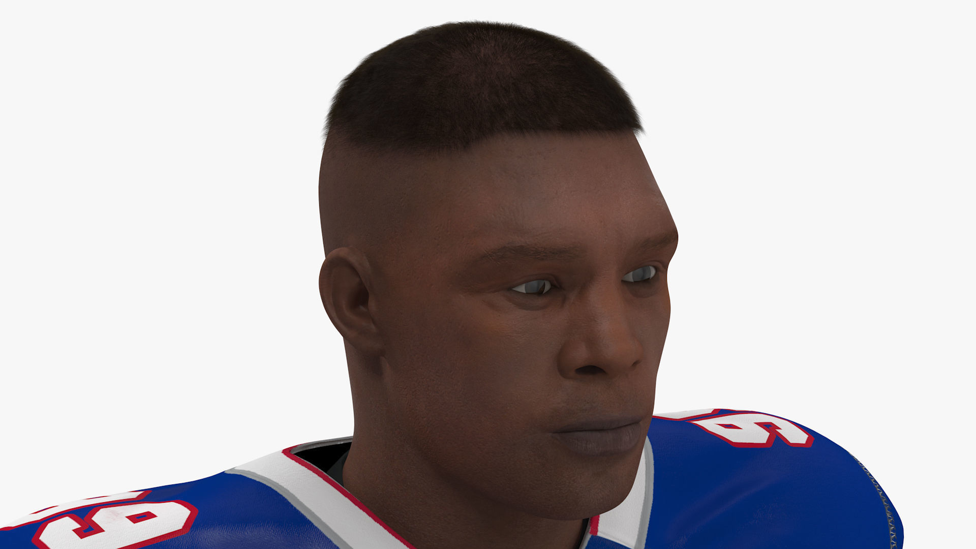 Buffalo Bills American Football Player Rigged Fur 3D model rigged ...