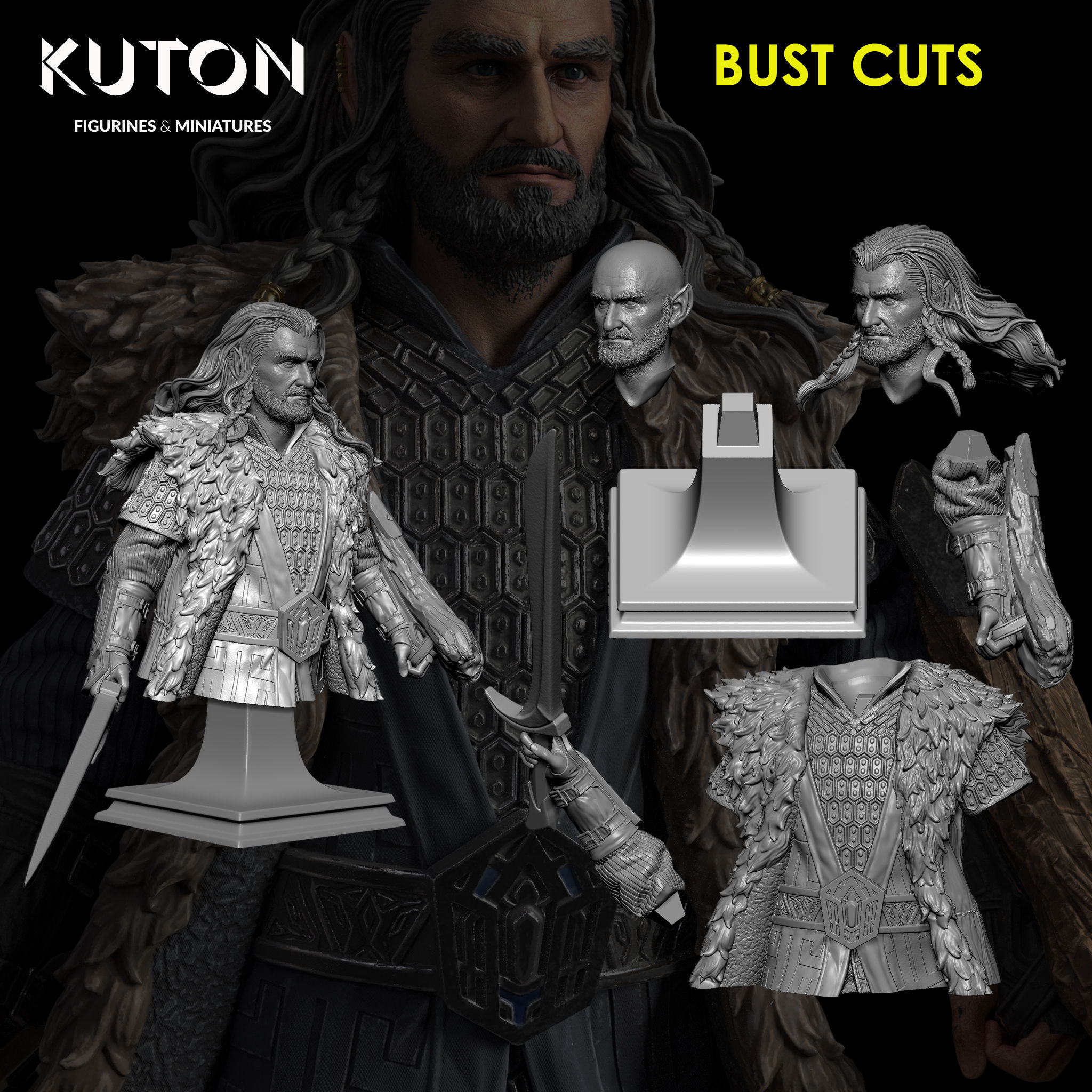 Thorin Oakenshield 3D model 3D printable | CGTrader