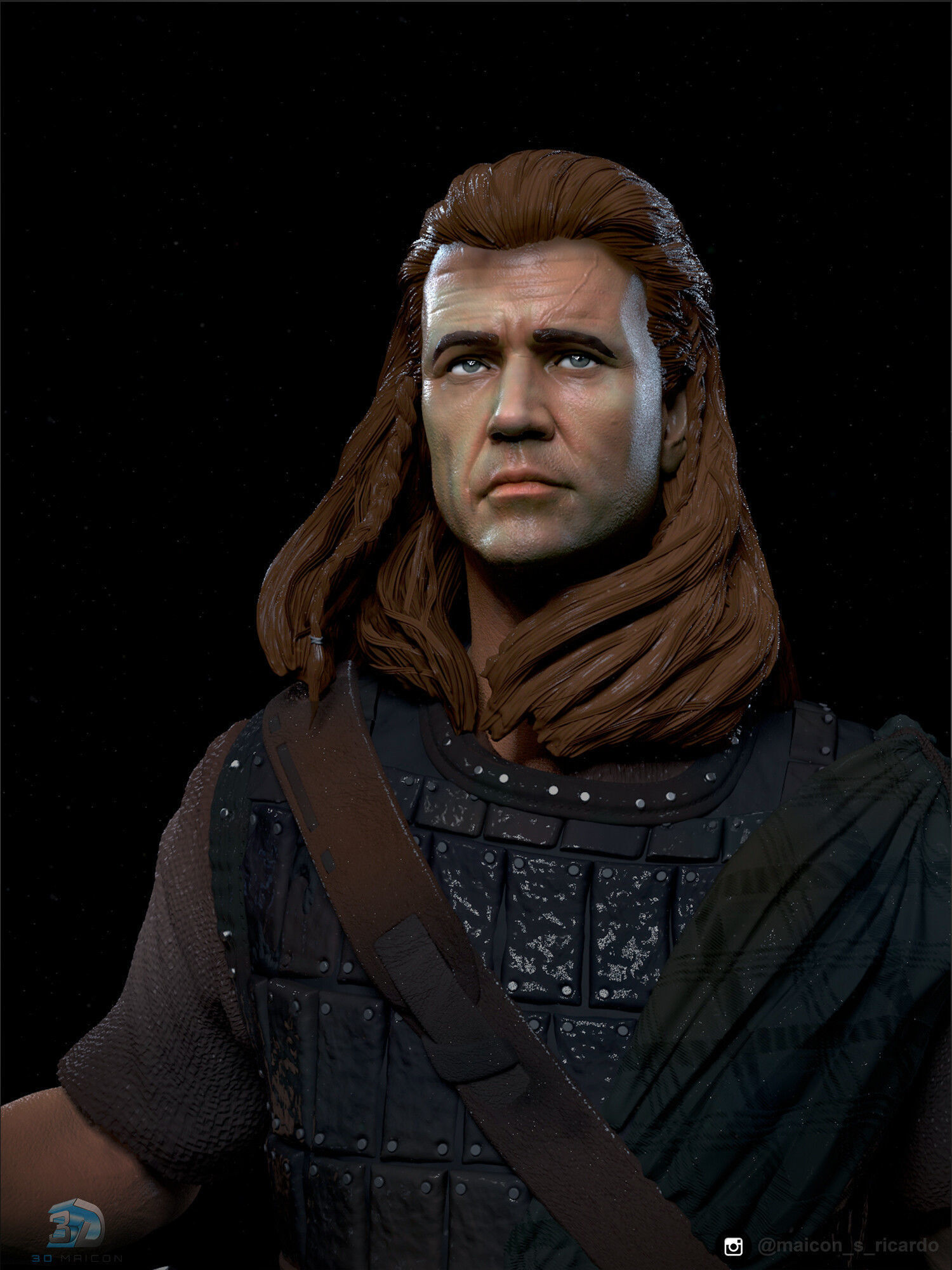 William Wallace Braveheart 3D model 3D printable | CGTrader