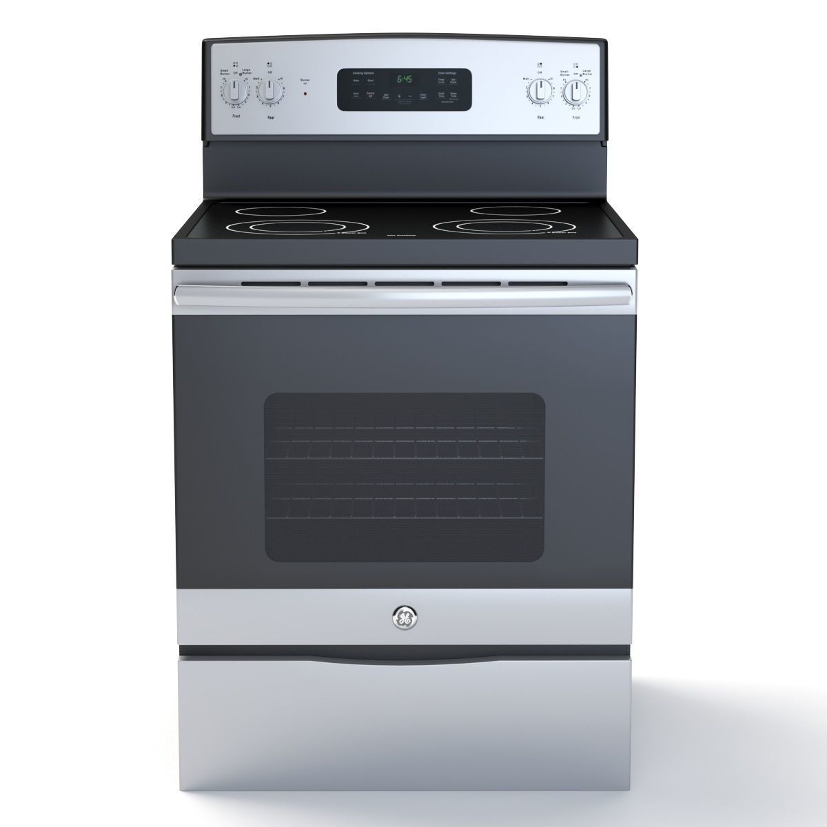 General Electric Free-Standing Electric Range JB645DKBB 3D model | CGTrader