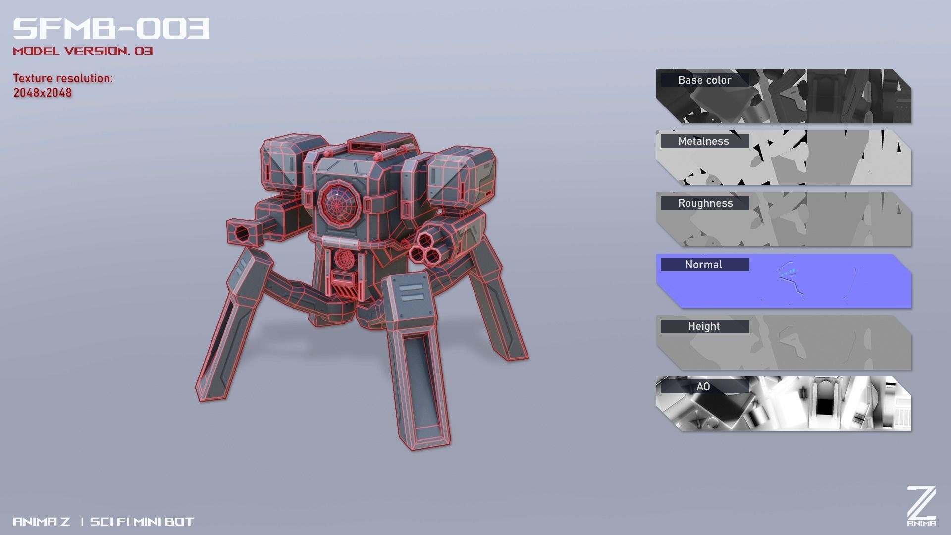 Scifi Mini bot collection VR / AR / low-poly | CGTrader