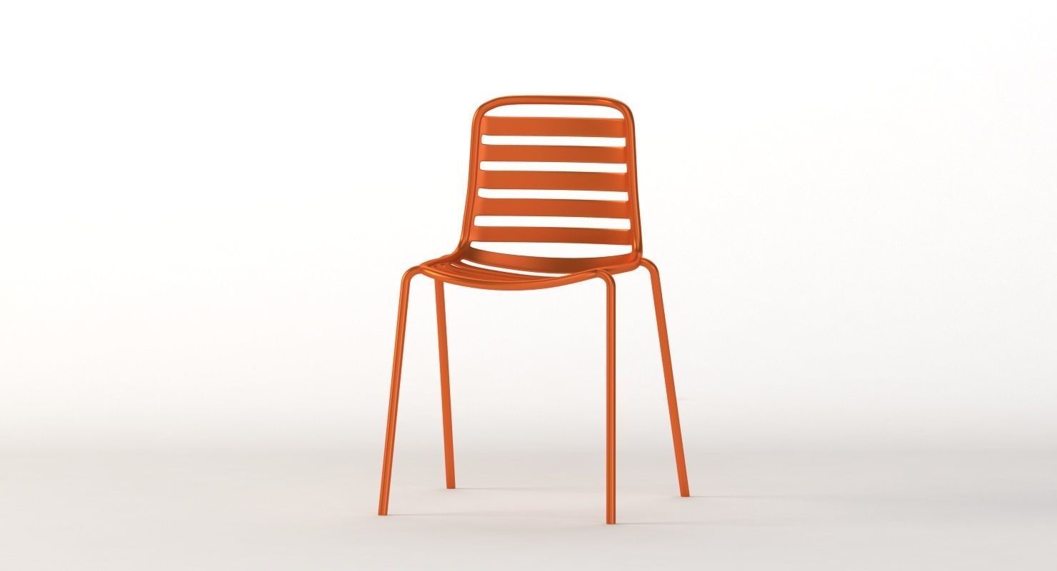 Enea Lts Street Armless Chair By Estudi Manel Molina 3D model | CGTrader