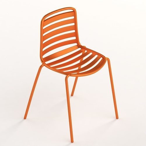 Enea Lts Street Armless Chair By Estudi Manel Molina 3D model | CGTrader