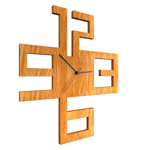 Clock W Large Numbers 3d Model Cgtrader