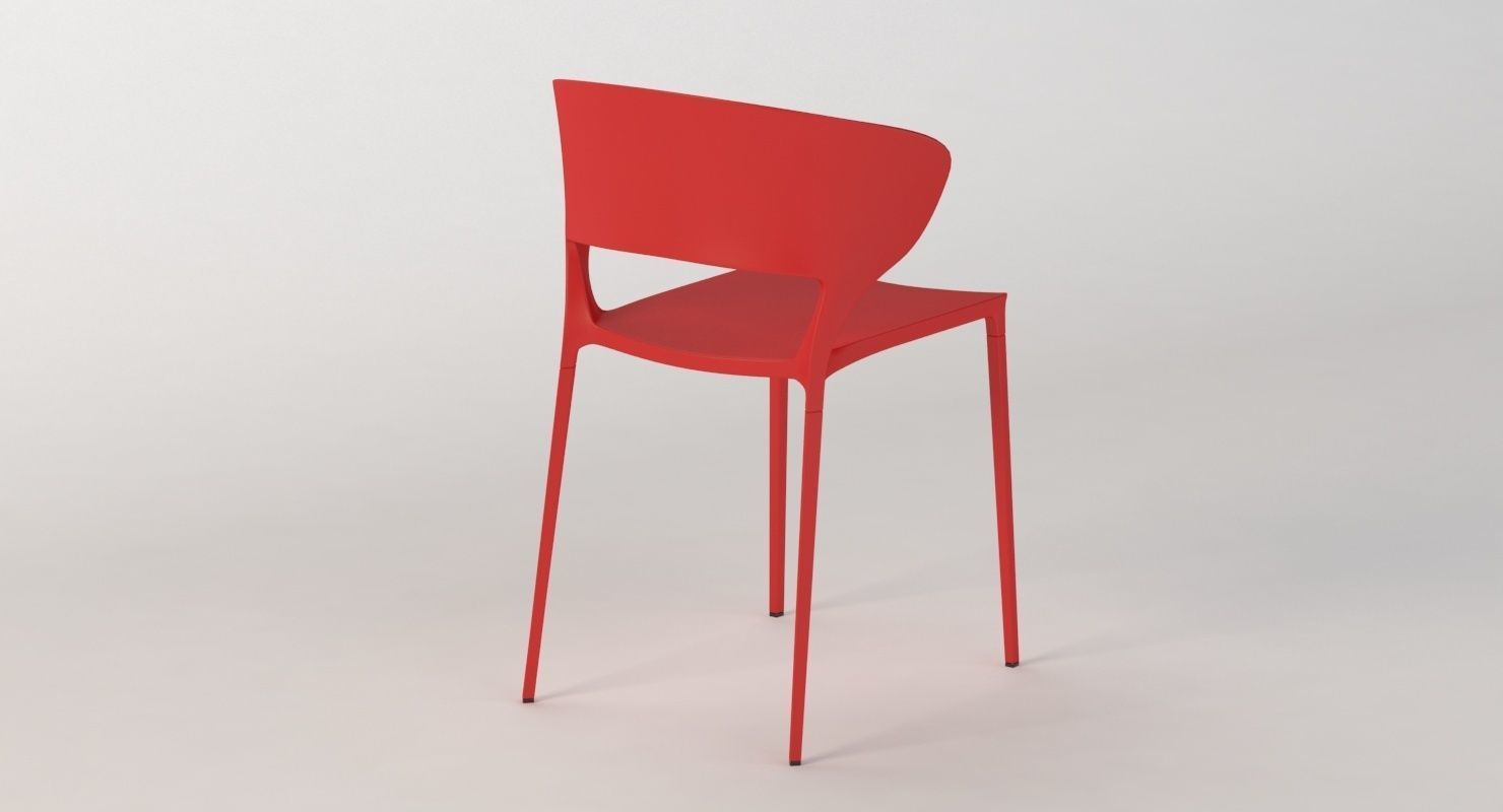Desalto Koki Stacking Chair 3D model | CGTrader