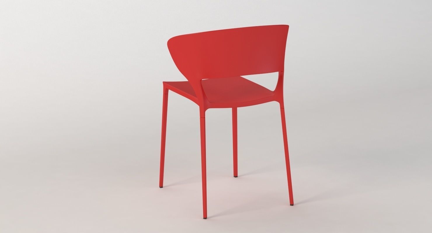 Desalto Koki Stacking Chair 3D model | CGTrader