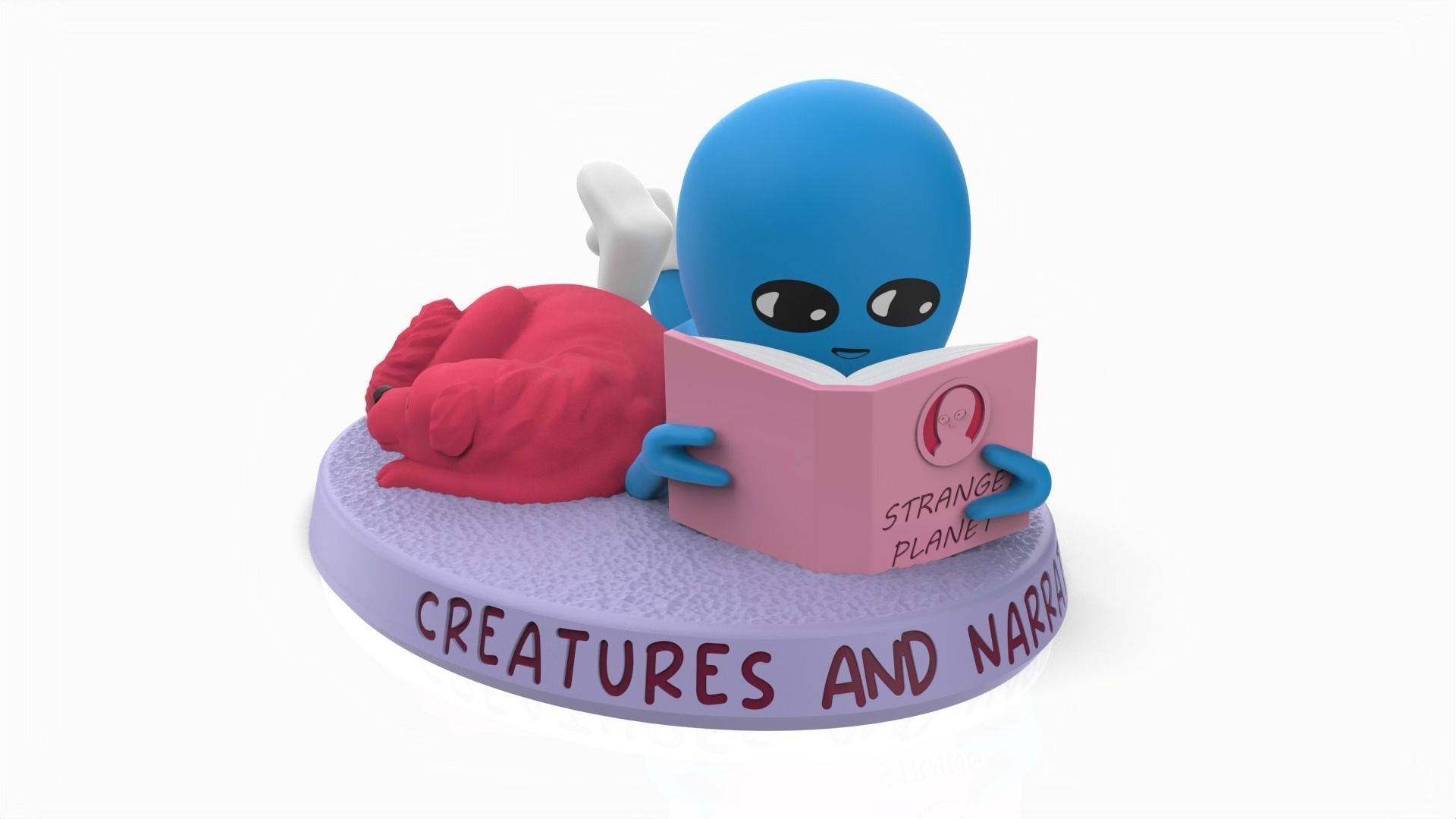Strange Planet Creatures and Narratives Figure F3 3D model 3D printable ...