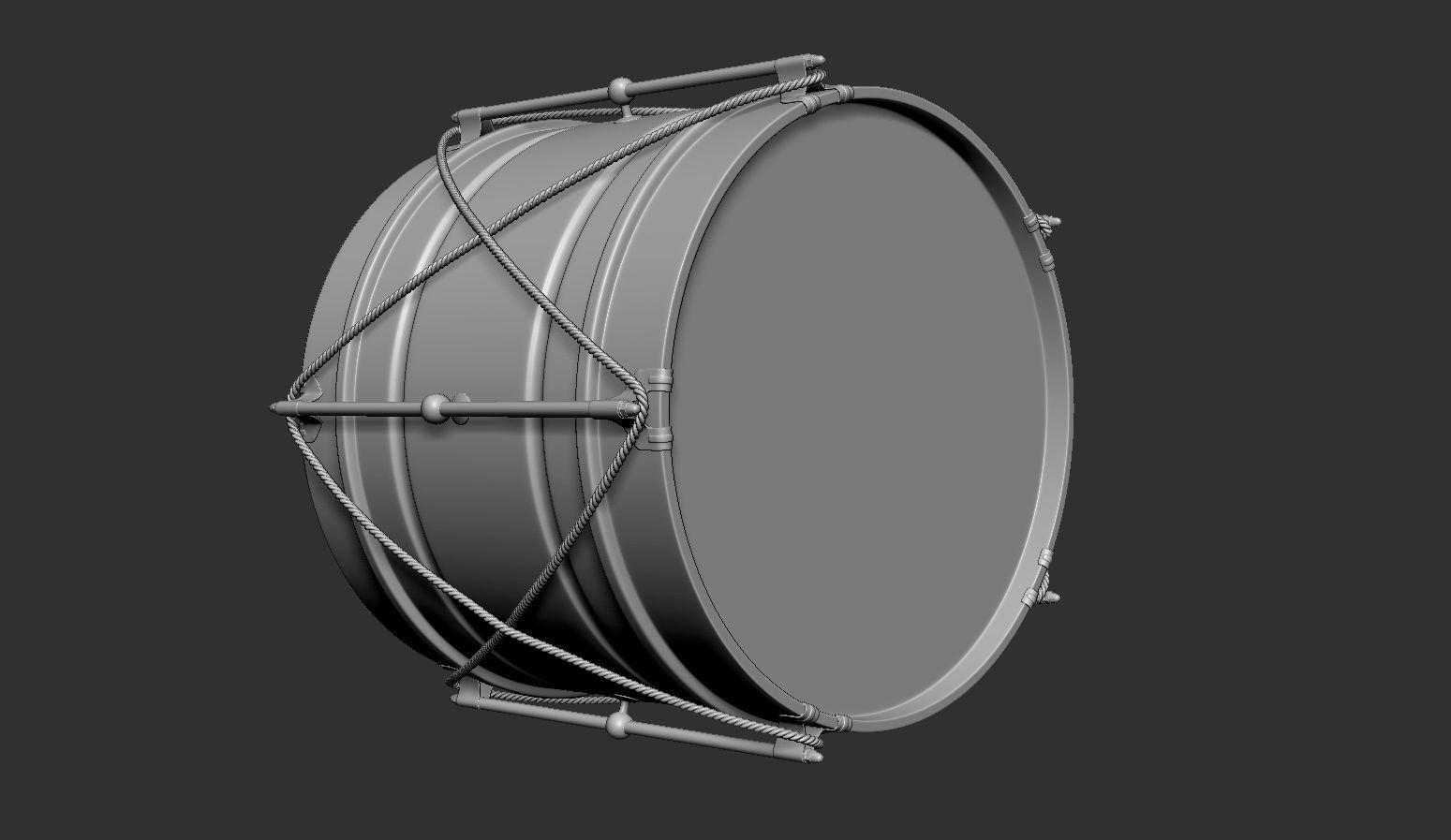 Single Drum 3D model 3D printable | CGTrader