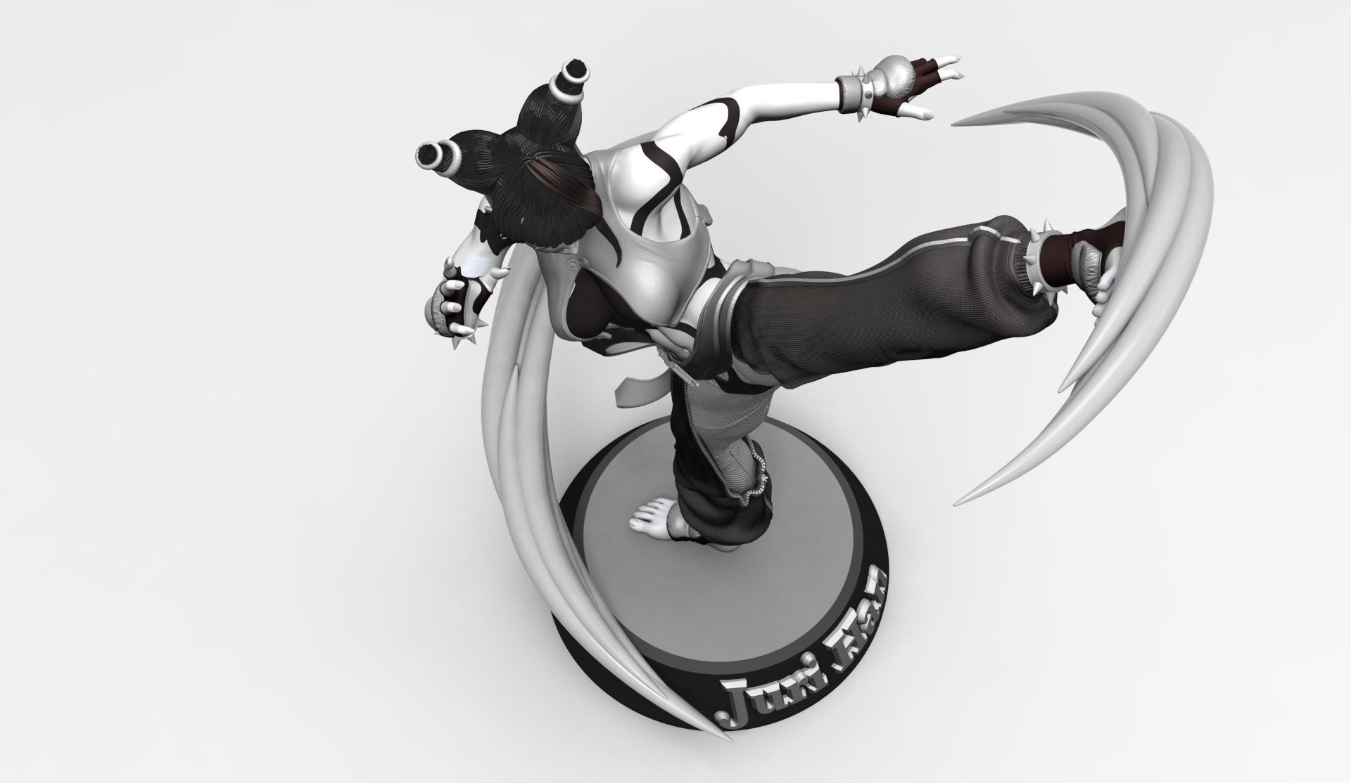 Street Fighter Juri 3D model 3D printable | CGTrader