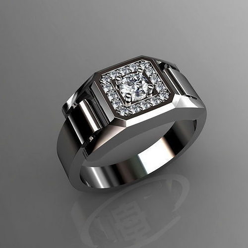 men ring 3D model 3D printable | CGTrader