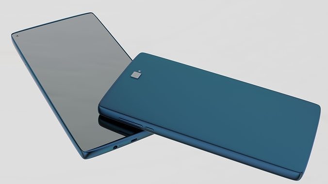 Blue modern smartphone 3D model | CGTrader