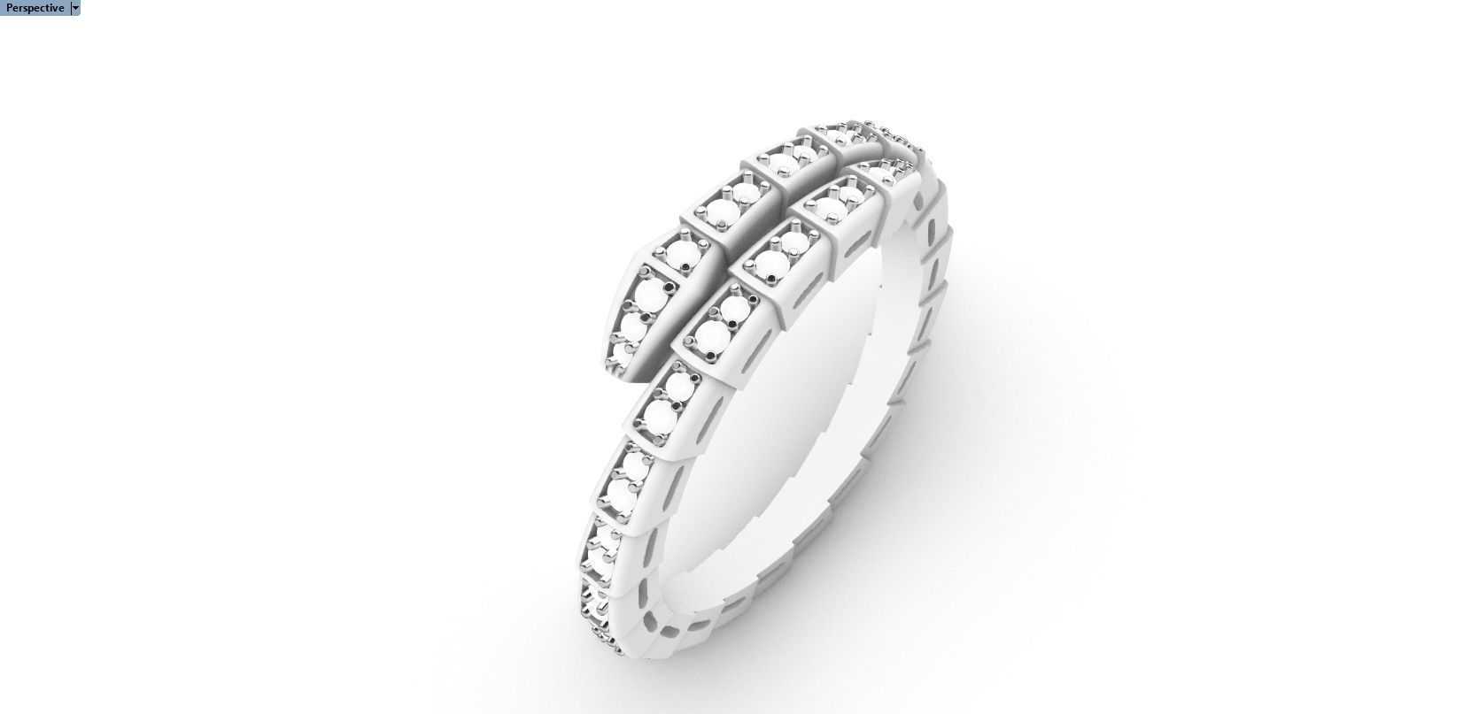 Bvlgari serpenti ring snake ring 3D model 3D printable | CGTrader