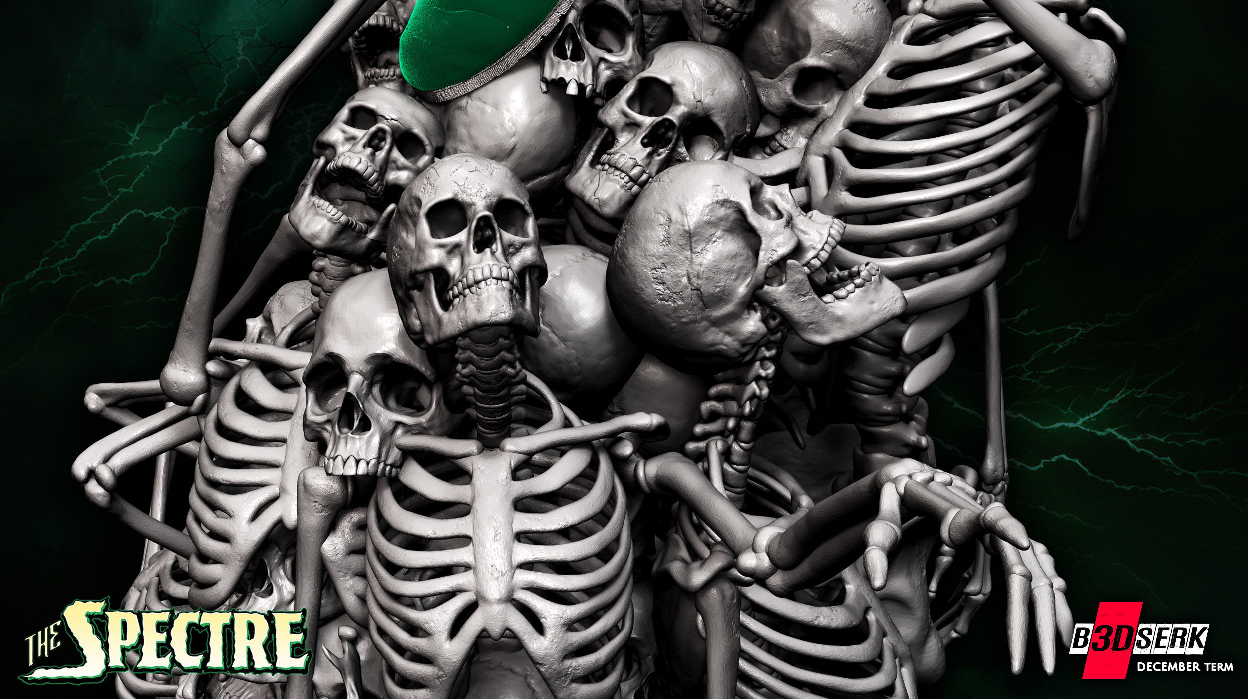 B3DSERK December term 2022 Spectre Sculpture ready for printing 3D ...