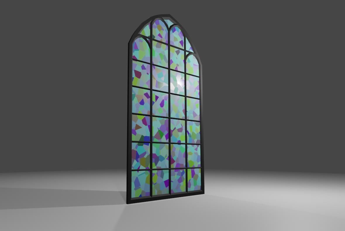 3D model Stained Glass Window - Vitral VR / AR / low-poly | CGTrader