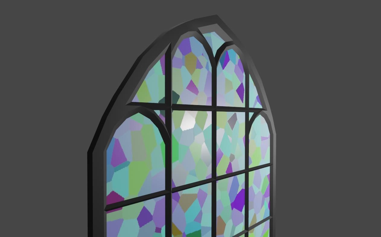 3D model Stained Glass Window - Vitral VR / AR / low-poly | CGTrader
