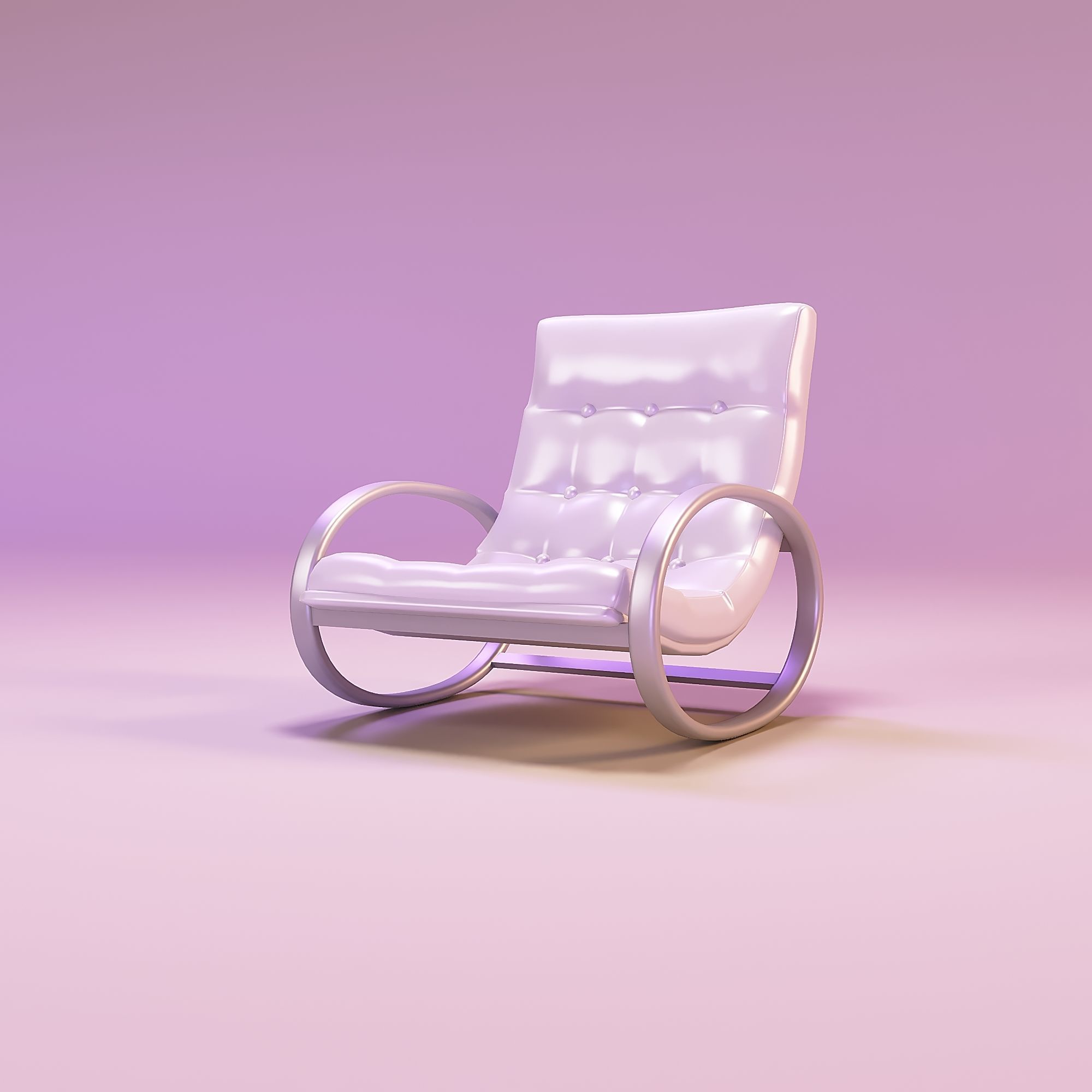 Miniature dollhouse furniture rocking chair 3D model 3D printable ...