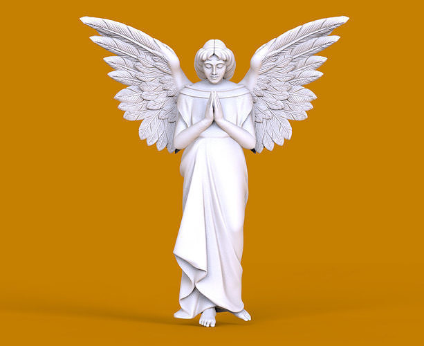 angel statue of 3D model 3D printable | CGTrader