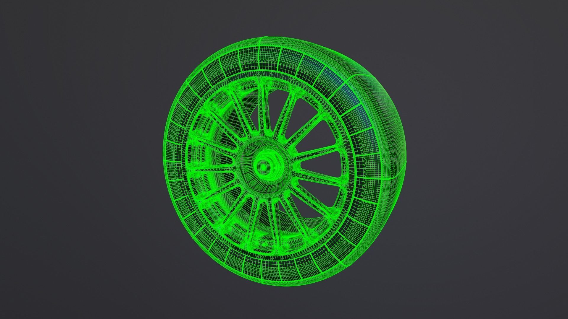 GT1 rim and tire 3D model 3D printable | CGTrader
