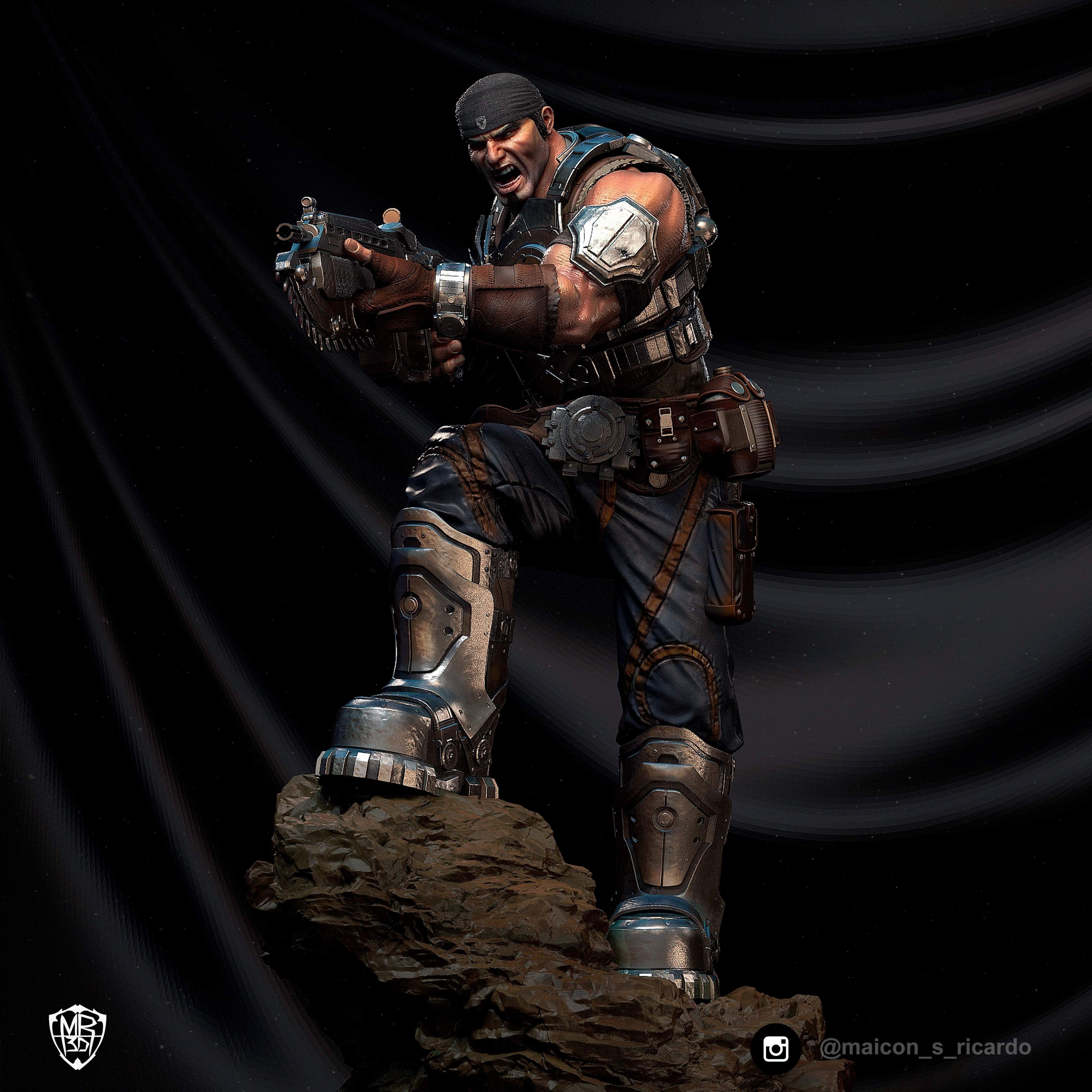 Gears of War Diorama 3D model 3D printable | CGTrader