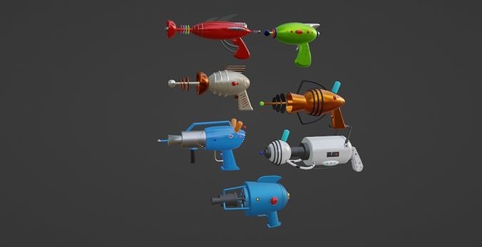 Rayguns - Aliens Guns 3D model | CGTrader