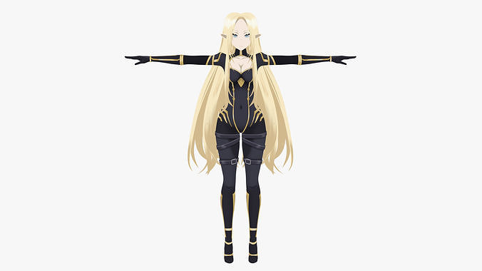 Alpha - The Eminence in Shadow 3D model rigged | CGTrader