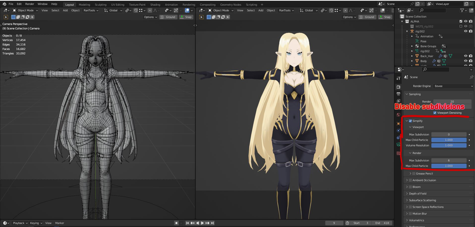 Alpha - The Eminence in Shadow 3D model rigged | CGTrader