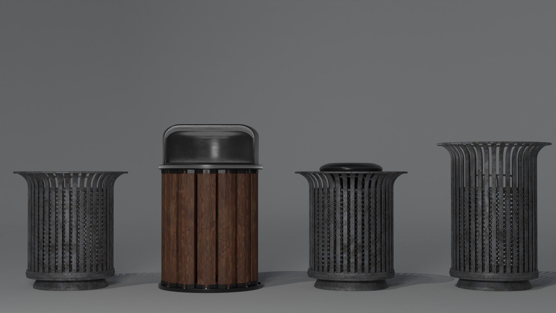 Trash cans 3D model | CGTrader