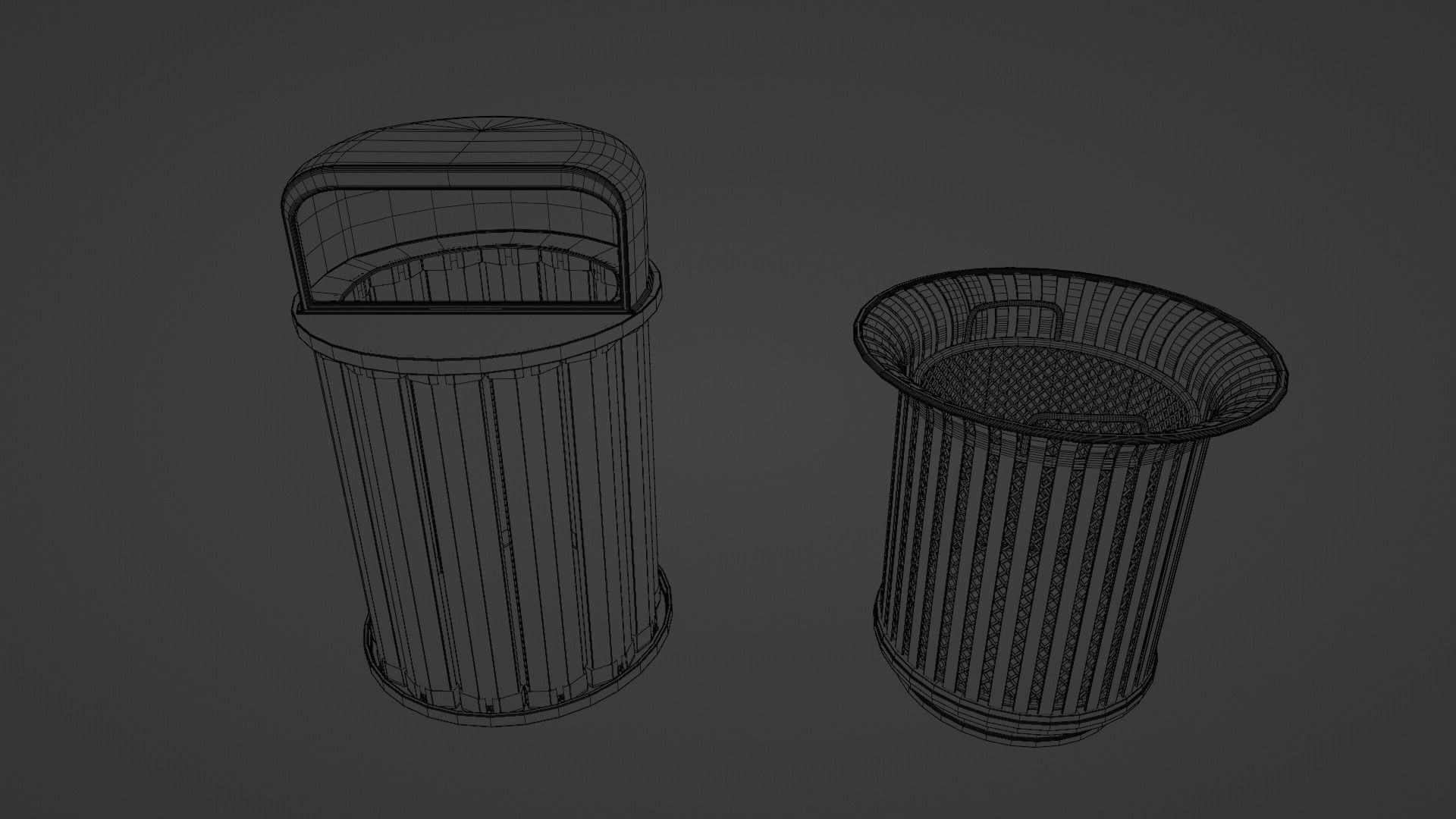 Trash cans 3D model | CGTrader