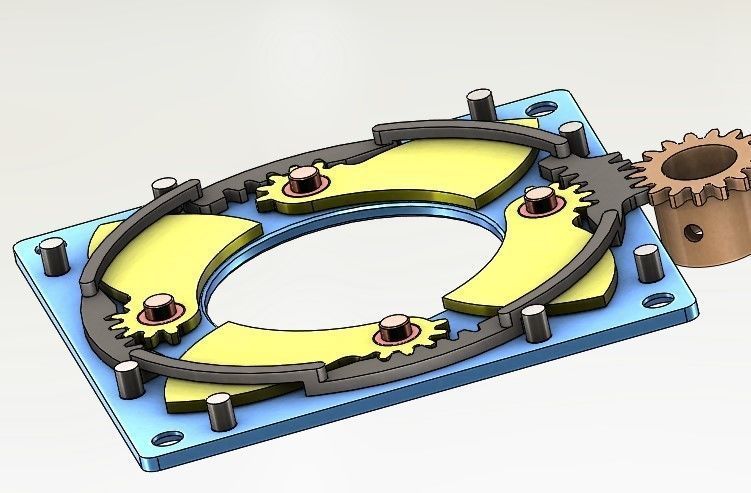 D20T3B4 TY2-Motorized or Manually mechanical shutter design CNC 3D model 3D printable | CGTrader